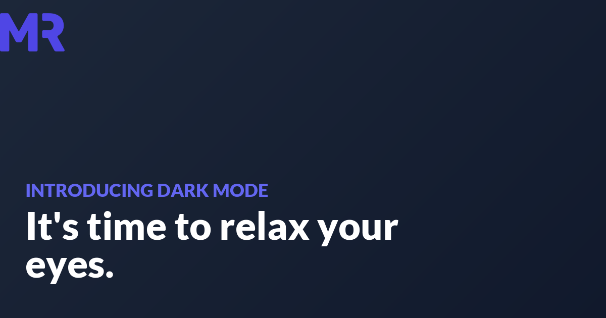 Introducing Dark Mode - Marc Reichel